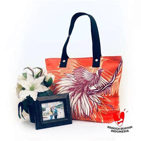 Jual Cemplung Indonesia Cendrawasih Tote Bag Wanita Oranye Di Seller Cemplung Indonesia