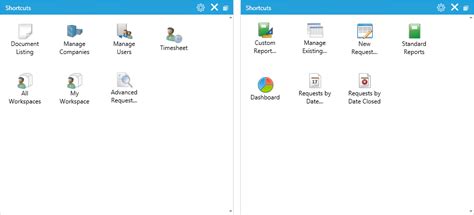Home Page Interactive Tiles Shortcuts