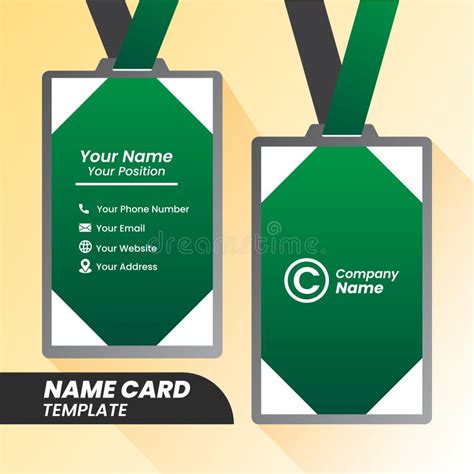 Corporate Name Cards Templates Modern Name Cards Stock Vector Illustration Of Creative