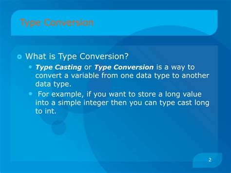 Type Conversion Precedence And Associativity Pptx Programming
