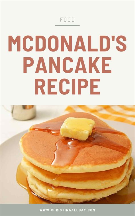 Easy Mcdonalds Hotcakes Copycat Recipe How To Make Mcdonalds