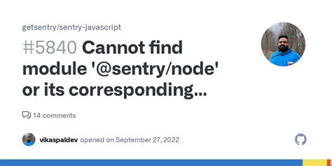Cannot Find Module Sentrynode Or Its Corresponding Type