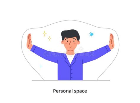 Person Setting Personal Boundaries Concept Stock Vector Illustration Of Space Calm 251493930