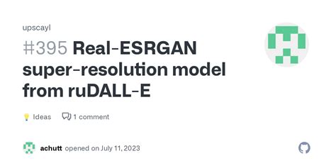Real Esrgan Super Resolution Model From Rudall E · Upscayl · Discussion