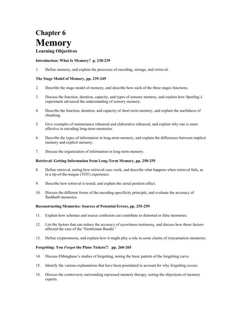 chapter 6 memory