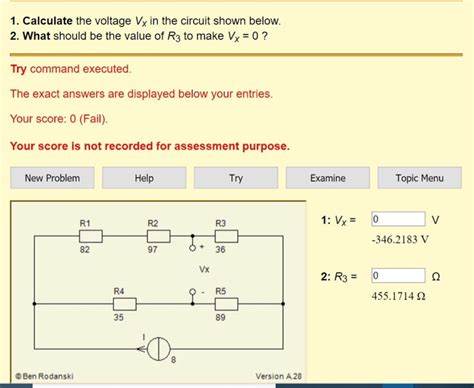 Solved 1 Calculate The Voltage Vx In The Circuit Shown Chegg Com