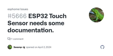Esp32 Touch Sensor Needs Some Documentation · Issue 5666 · Esphome