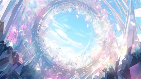 격리 된 배경에 3d 렌더링의 다채로운 프랙탈 포털 빛나는 원 원 효과 네온 서클 배경 일러스트 및 사진 무료 다운로드 Pngtree