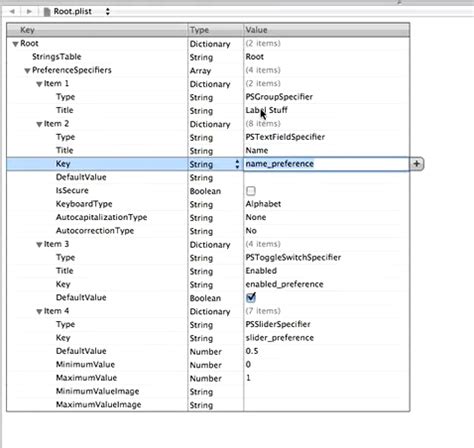 Ios Root Plist Setting Bundle Old Editor Where Is It Stack Overflow