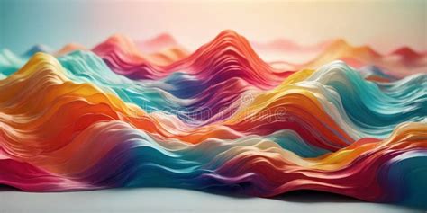 Abstract Waves Of Color Blending In A Smooth Gradient Flow Stock Image Image Of Gradating