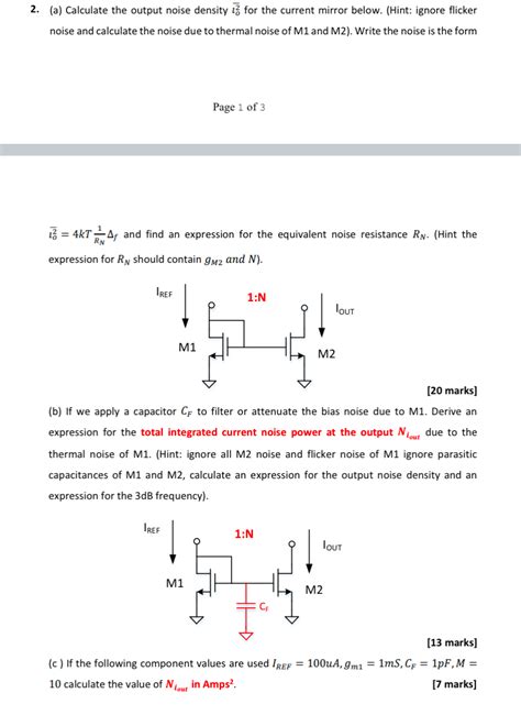 Solved Noise And Calculate The Noise Due To Thermal Noise Chegg Com
