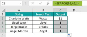 SEARCH Function In Excel Formula Examples How To Use