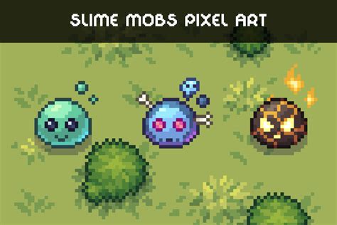 Free Slime Mobs Pixel Art Top Down Sprite Pack
