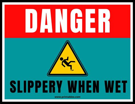 46slippery When Wet Signs Download Free Printable Pdfs