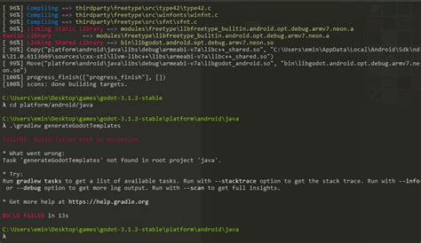Android Build Template Fails Issue Godotengine Godot Github