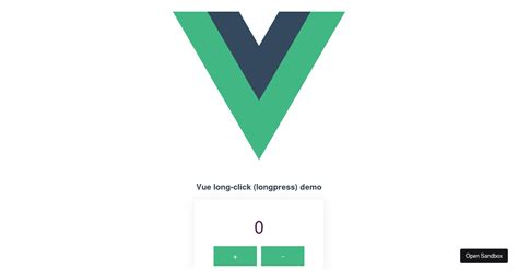 Vue Long Click Demo Codesandbox