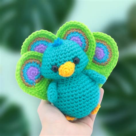 Peacock Amigurumi Free Crochet Pattern Stringydingding