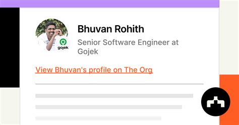 Bhuvan Rohith Senior Software Engineer At Gojek The Org