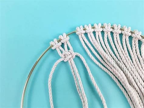 Diy Brass Ring Macrame Wall Hanging Macrame Plant Hanger Patterns