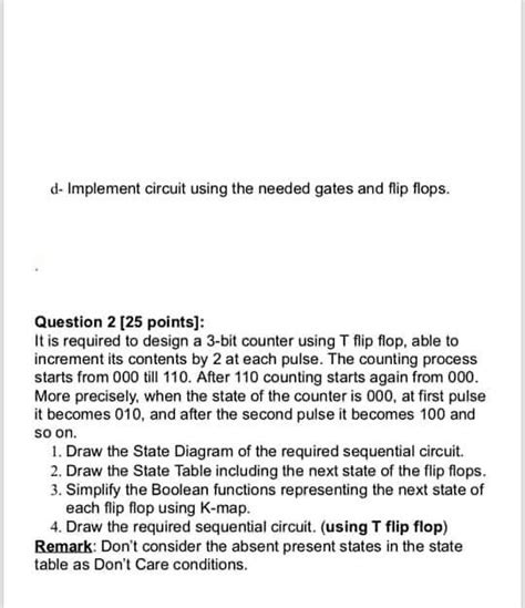 Solvedd Implement Circuit Using The Needed Gates And Flip Flops