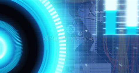 Animation Of Scan Scoping Over Server Room Stock Video Video Of Digitally Scoping 253054229