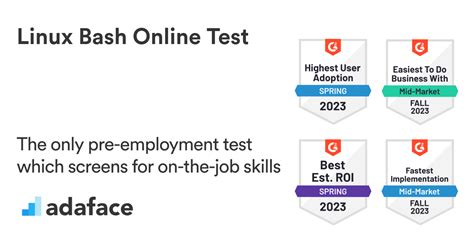 Linux Bash Online Test Candidate Screening Assessment Adaface