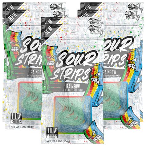 Rainbow Flavored Sour Strips