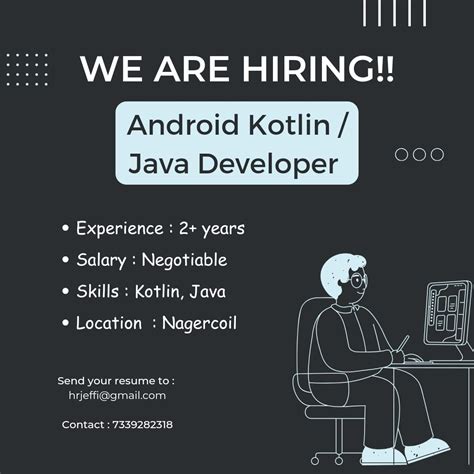 Jeffie Hr On Linkedin We Are Hiring Role Android Kotlin Java Developer Location