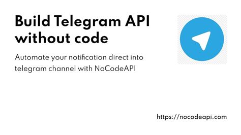 Build Telegram Api Without Code Youtube