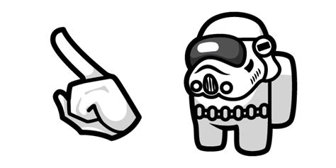 Among Us Stormtrooper Character курсор пак Custom Cursor