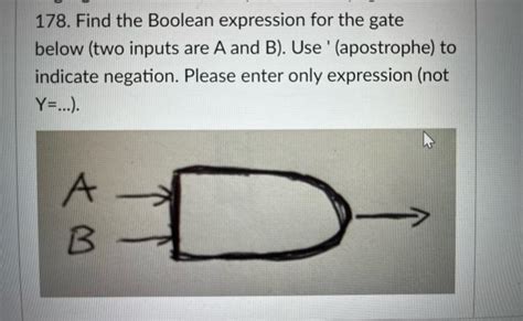Solved 178 Find The Boolean Expression For The Gate Below Chegg Com