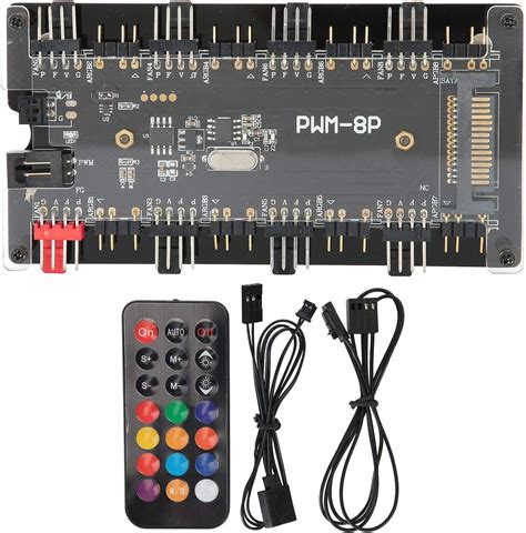 2 In 1 Pwm Fan Hub Argb Fan Controller Hub Splitter Pc