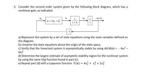Consider The Second Order System Given By The Chegg