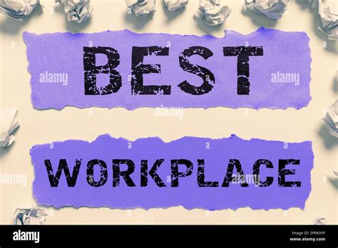 text caption presenting best workplace word written on generating