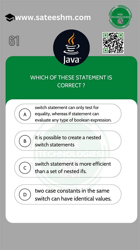 java practice tests msk technologies