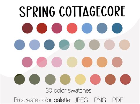 Cottage Core Color Palette Hex Color Palette House Co