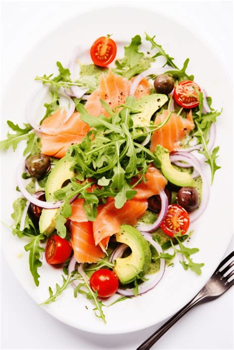 Satisfying Keto Smoked Salmon And Arugula Salad Nutrient Dense