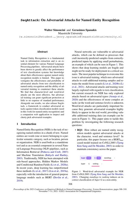 pdf seqattack on adversarial attacks for named entity recognition