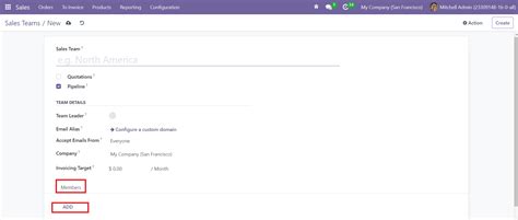Sales Team In Odoo 16 Sales Odoo V16 Community Edition Book