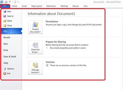 KARACHI Microsoft WORD 2010 Training File Tab