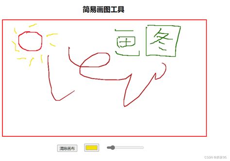 基于html js实现canvas简易画图工具 js 屏幕绘画 csdn博客