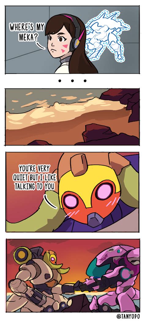 Overwatch Orisa Comic By Tanyopo On Tumblr Overwatch Comic Overwatch Funny Overwatch