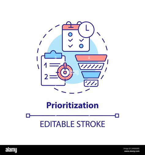 Prioritization Multi Color Concept Icon Stock Vector Image And Art Alamy