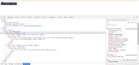 React Table Not Working In Chrome Css Problem · Issue 496