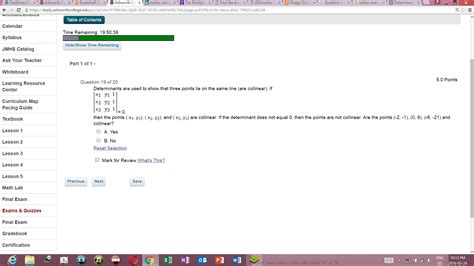 Solved Determinants Are Used To Show That Three Points Lie