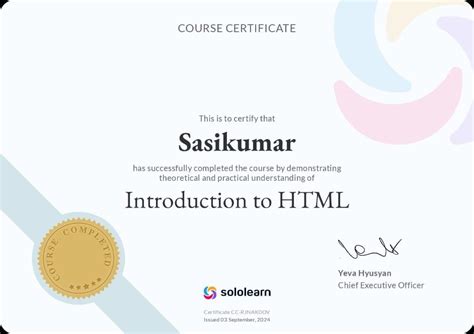 sasikumar s on linkedin webdevelopment html sololearn