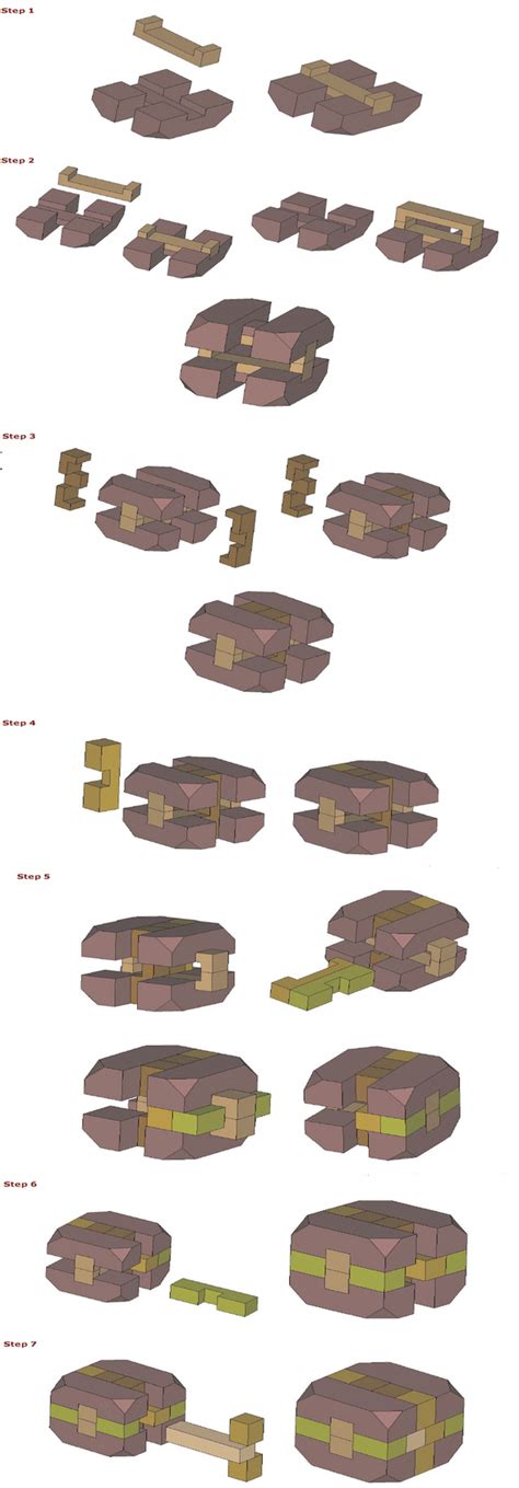 Sirius Hexagon Solutions Wooden Puzzles Solution D Brain Teasers Jigsaw Puzzle