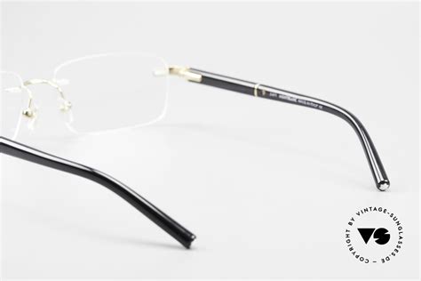 Glasses Montblanc Mb337 Rimless Eyeglasses Gold Plated