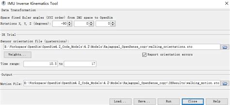 Cant Get Report Orientation Erros In Opensense · Issue 3062 · Opensim