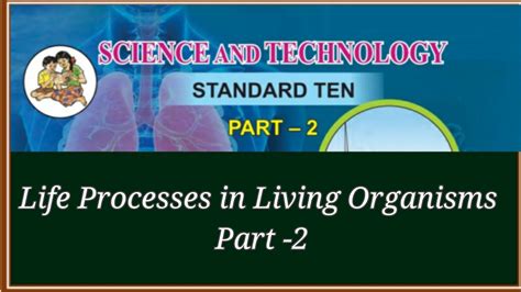 Life Processes In Living Organisms Part 2